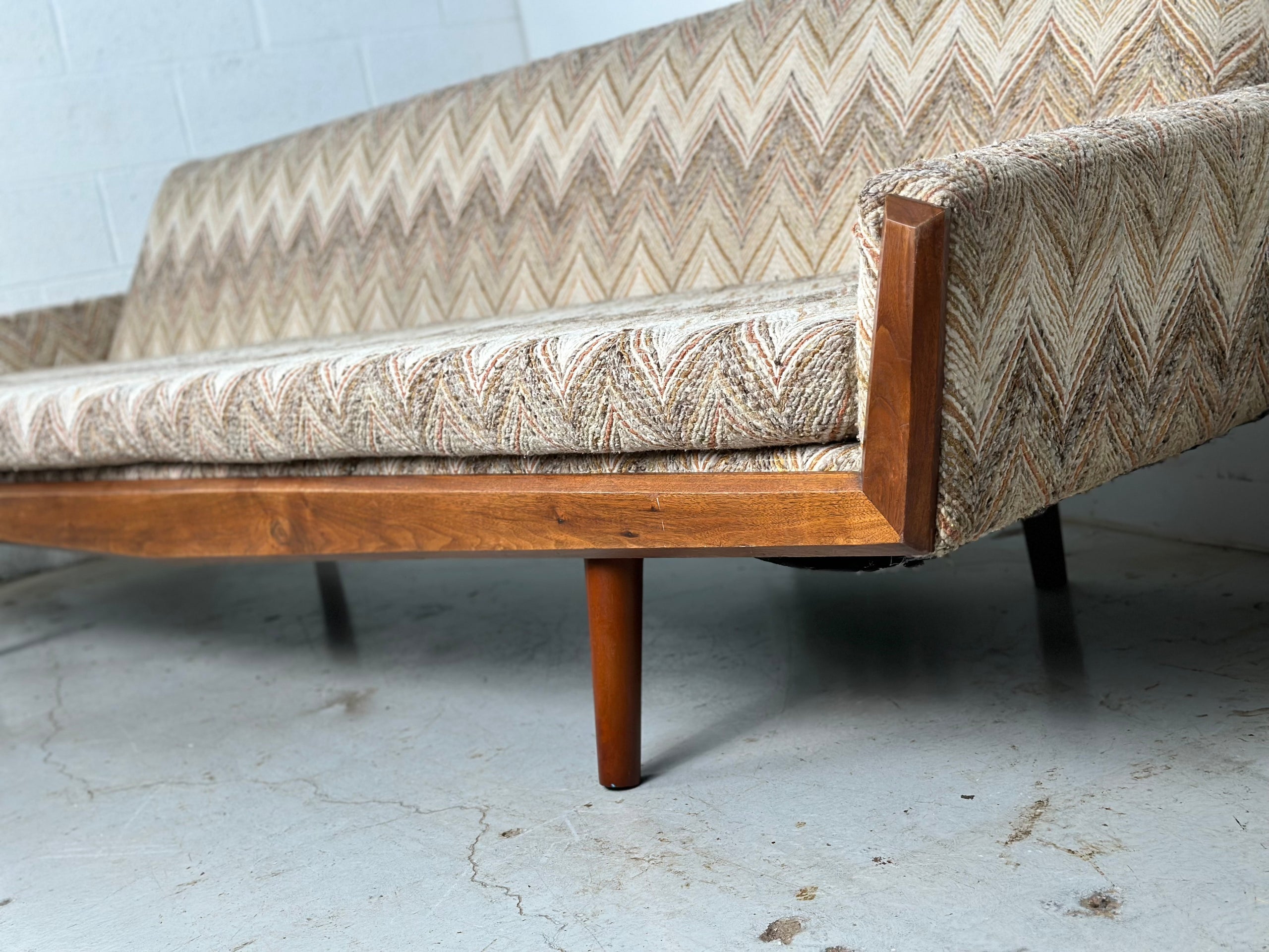 Extra-Long Sofa in the style of Adrian Pearsall | SimplyMidKC