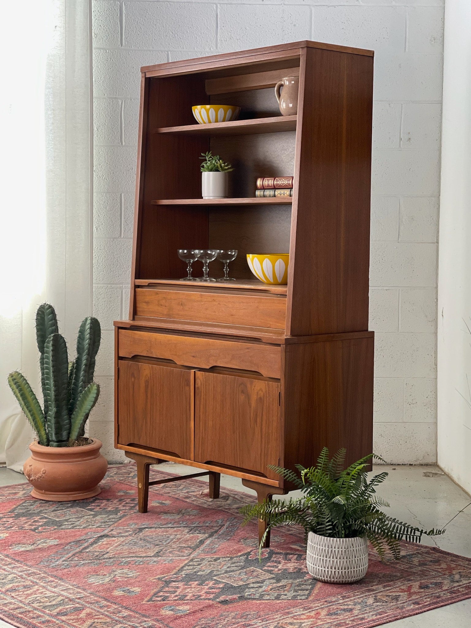 Sleek Mid-Century Modern Hutch by Stanley | SimplyMidKC